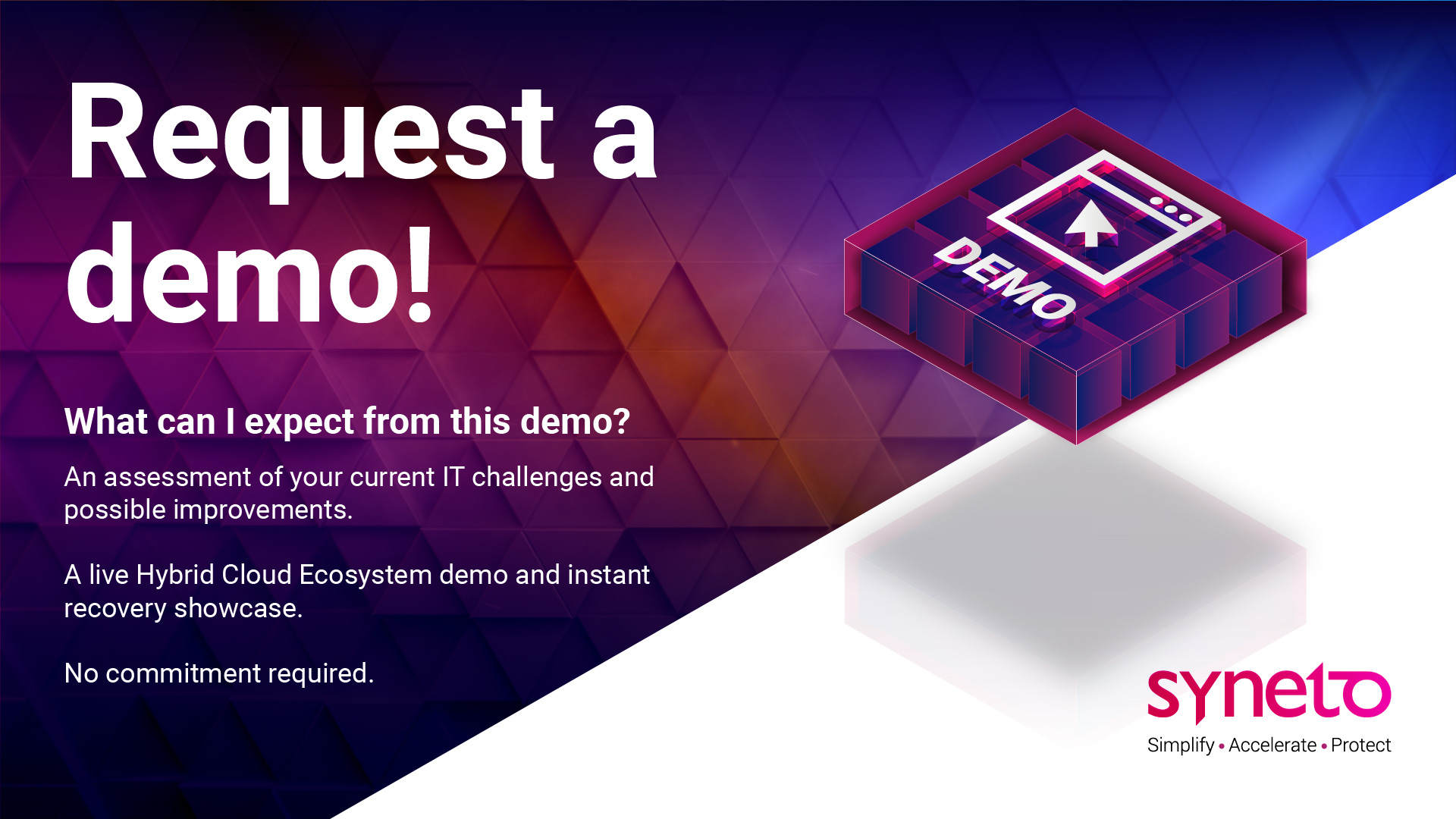Request a demo | Syneto